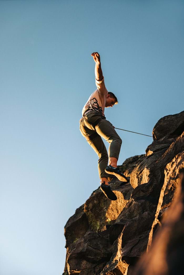Boise Senior Rock Climbing Portraits | Drew | Bradly Bennison Photography